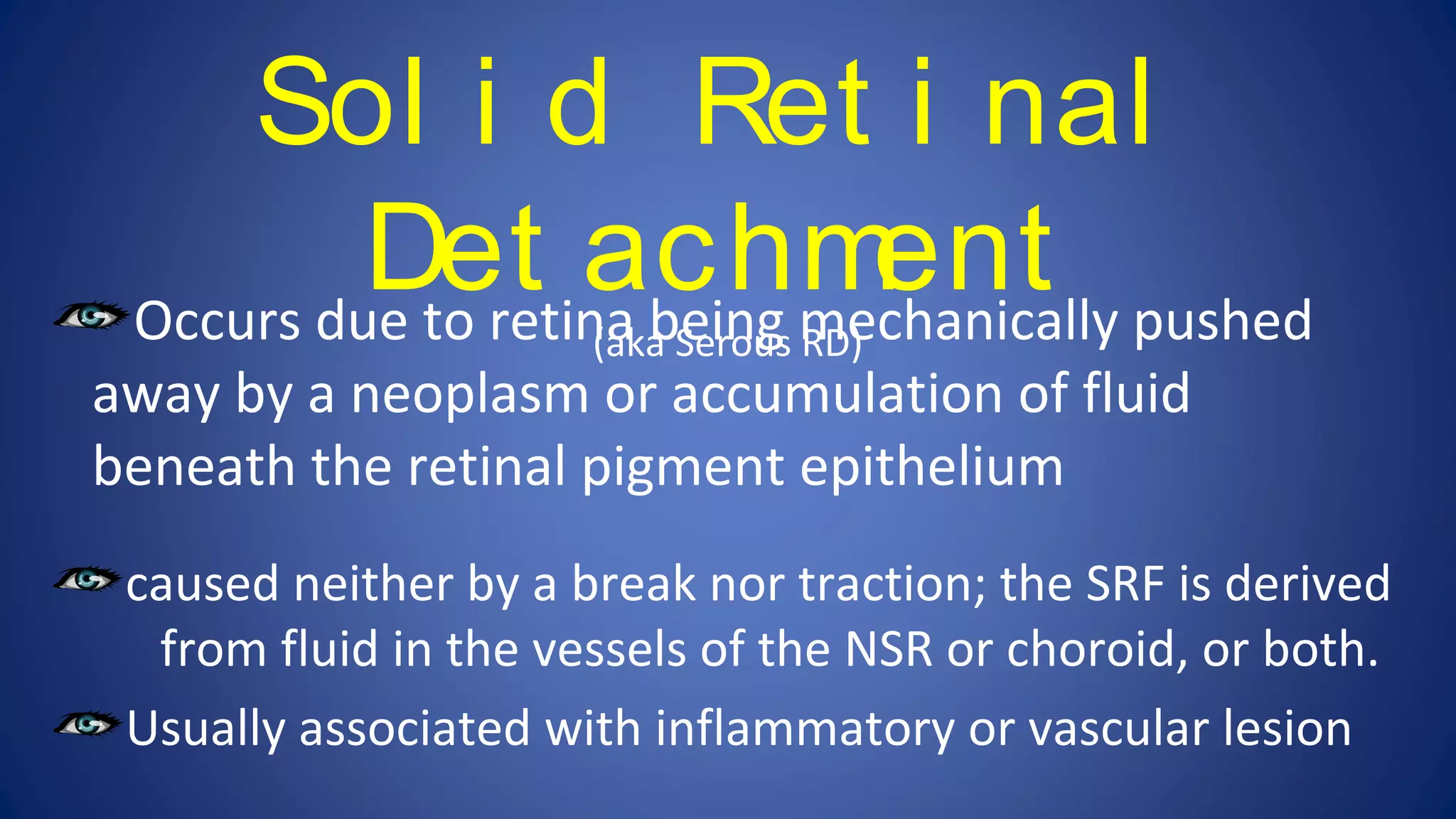 Retinal Detachment | Ophthalmology | PPT