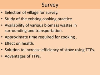 Biomass Based Cooking | PPTX
