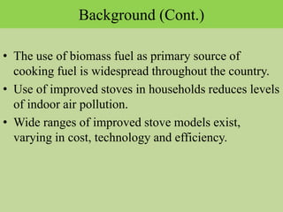 Biomass Based Cooking | PPTX