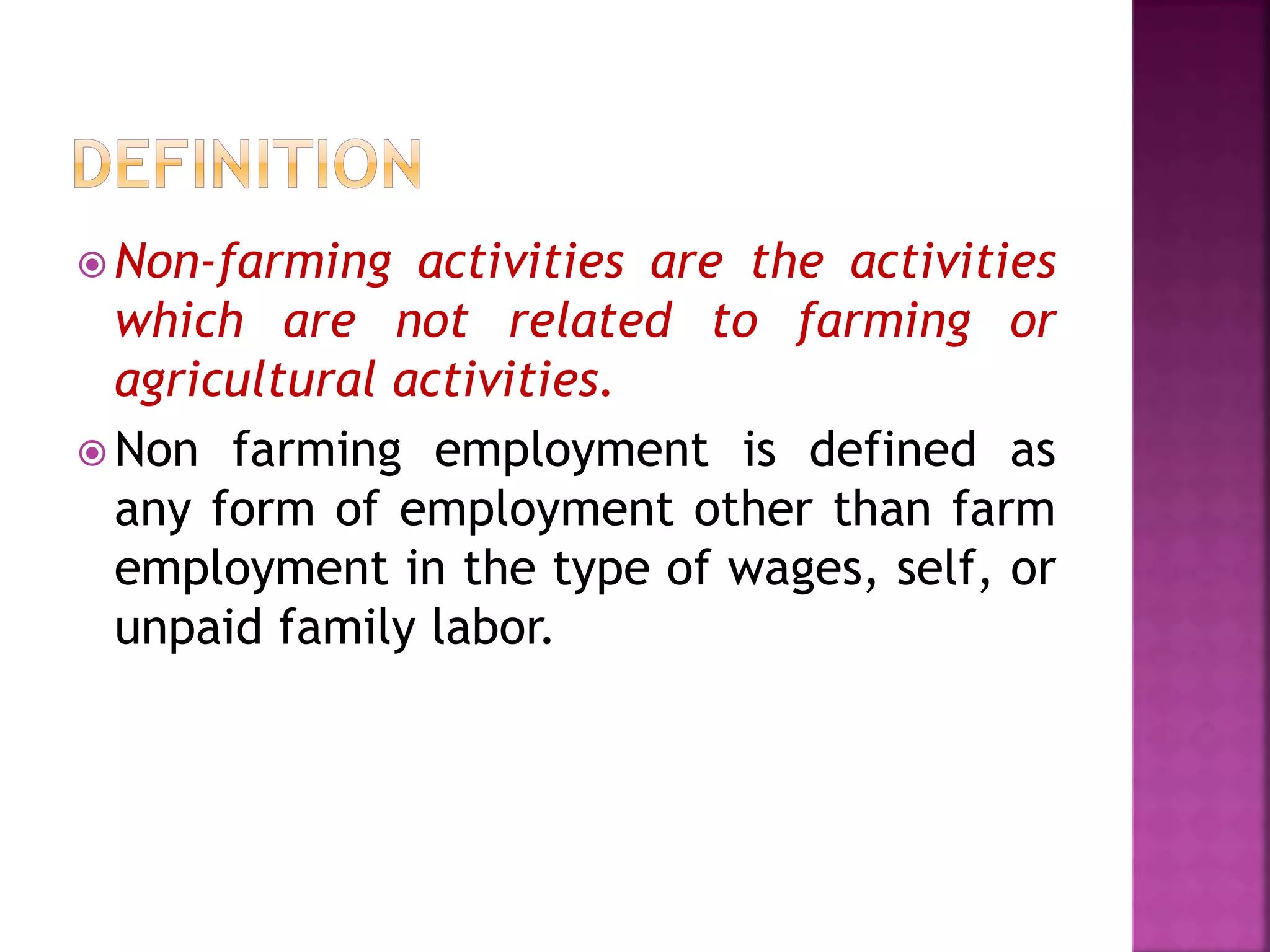 Non farming activities in rural areas | PPTX