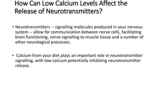 role of calcium in nerve impulses | PPTX