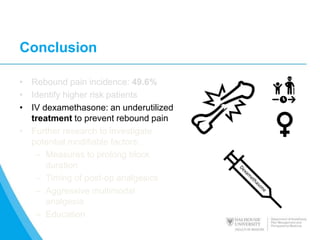Rebound Pain - Dalhousie Research Day 2021 | PPTX