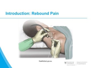 Rebound Pain - Dalhousie Research Day 2021 | PPTX