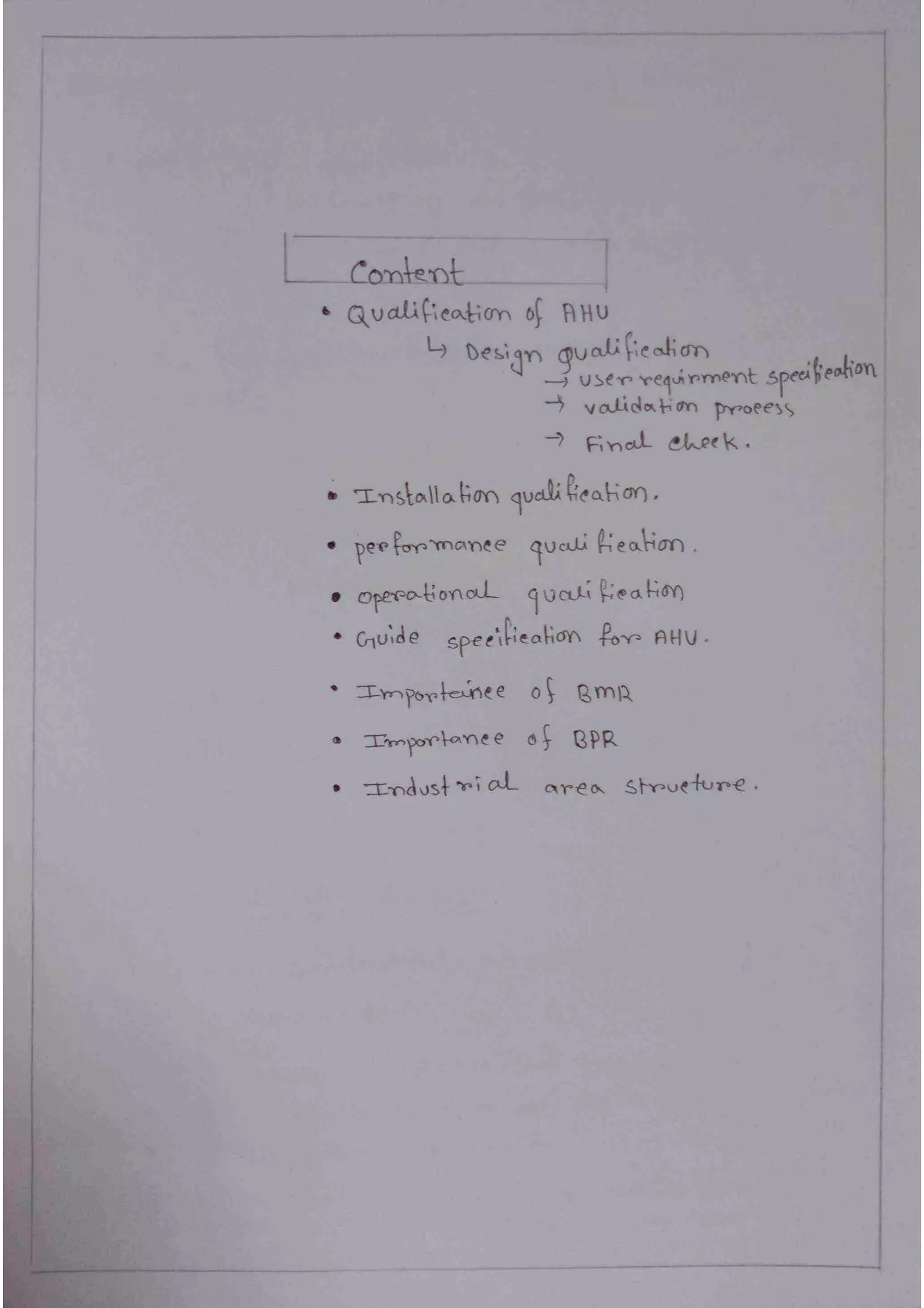 Qualification of AHU | PDF