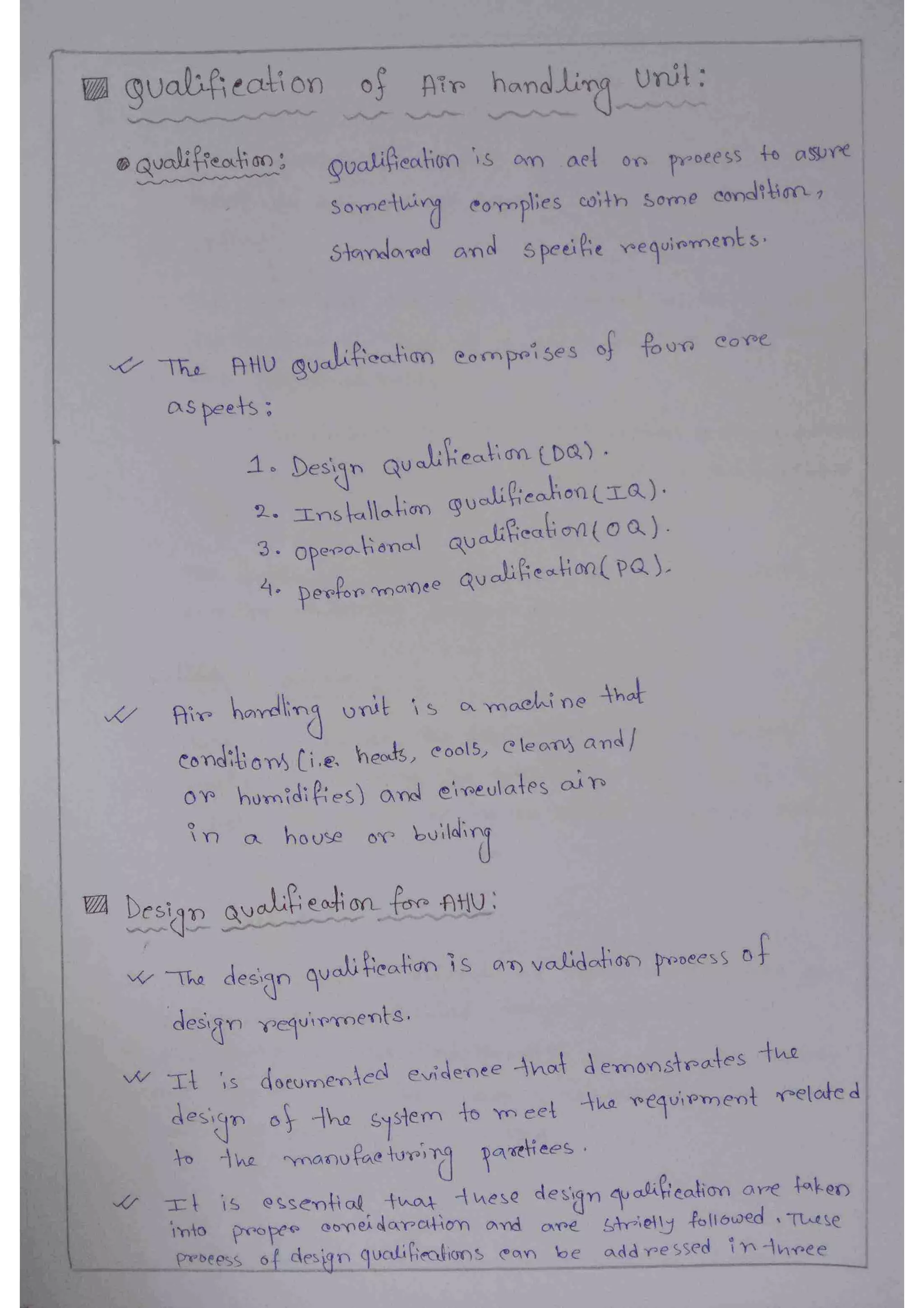 Qualification of AHU | PDF