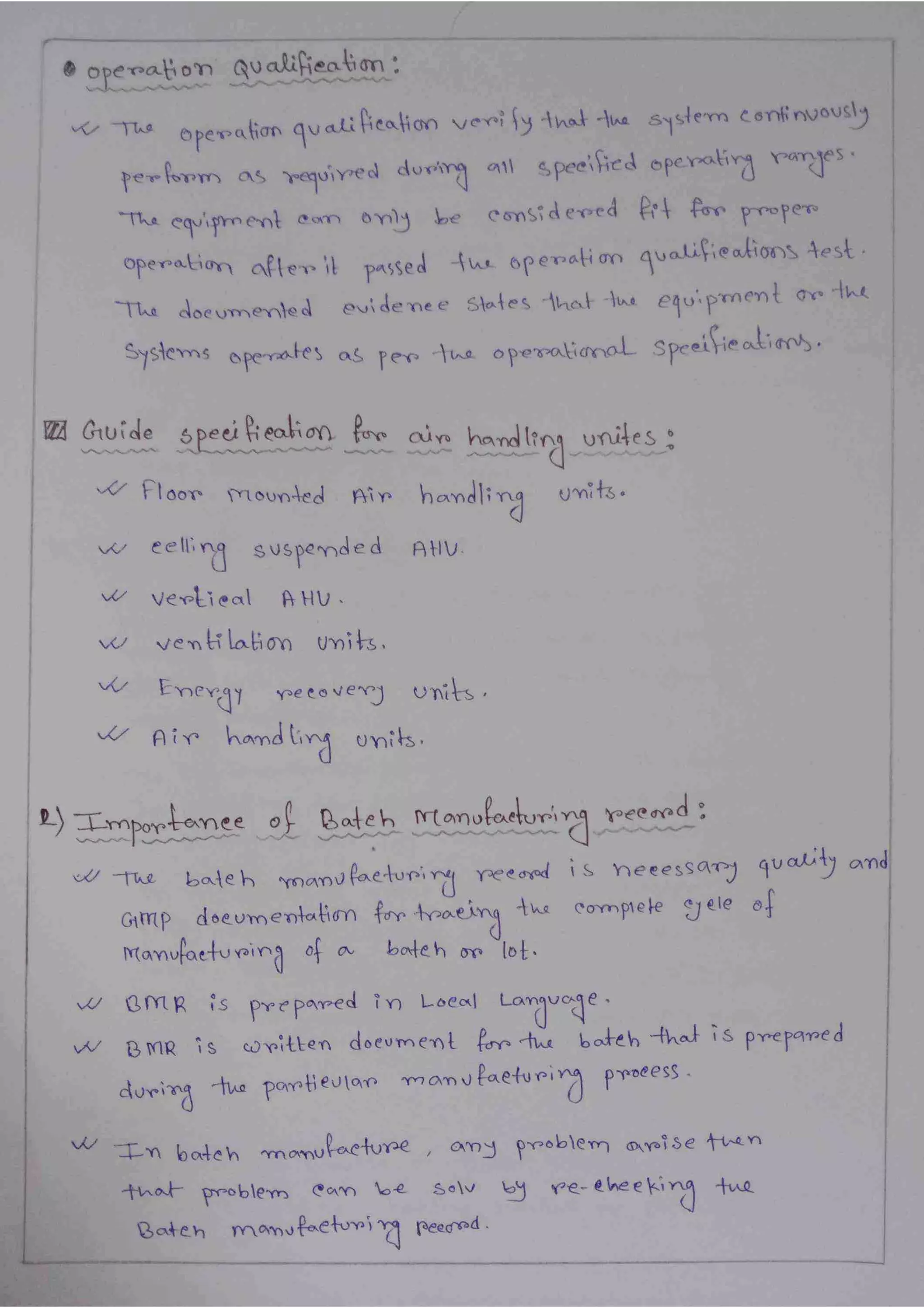 Qualification of AHU | PDF