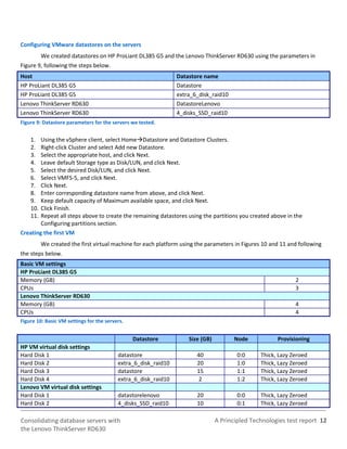 Consolidating database servers with Lenovo ThinkServer RD630 | PDF ...