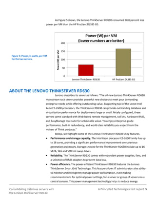 Consolidating database servers with Lenovo ThinkServer RD630 | PDF | Computing | Technology ...