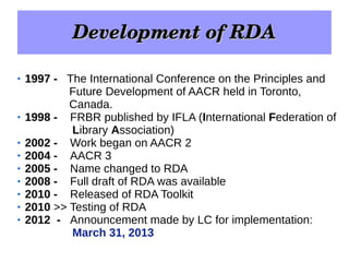 RDA | PDF