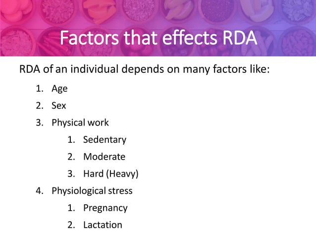 Recommended Dietary Allowances | PDF