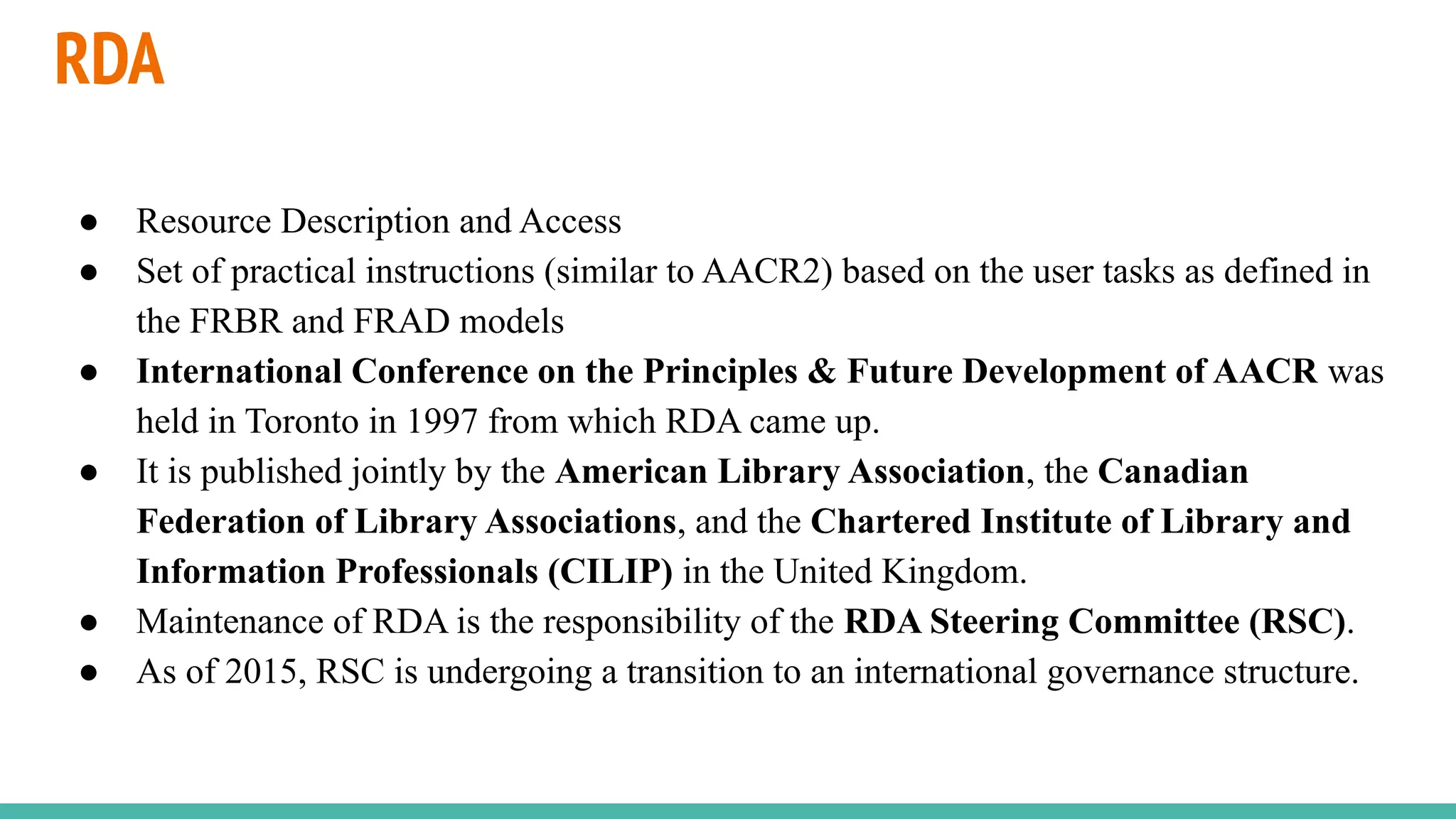 Resource description and Access | PDF