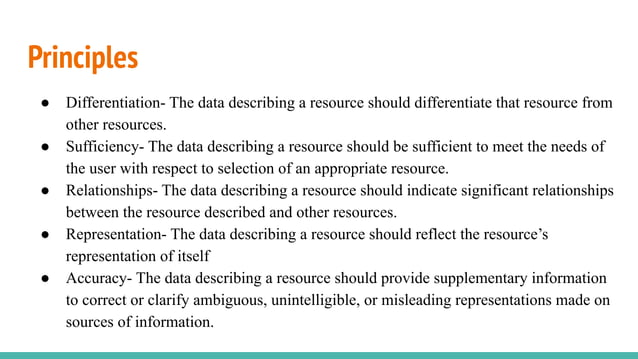 Resource description and Access | PDF