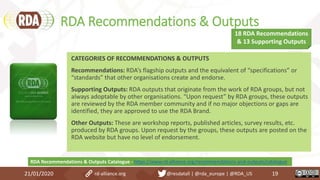 RDA in a Nutshell - January 2020 | PPT