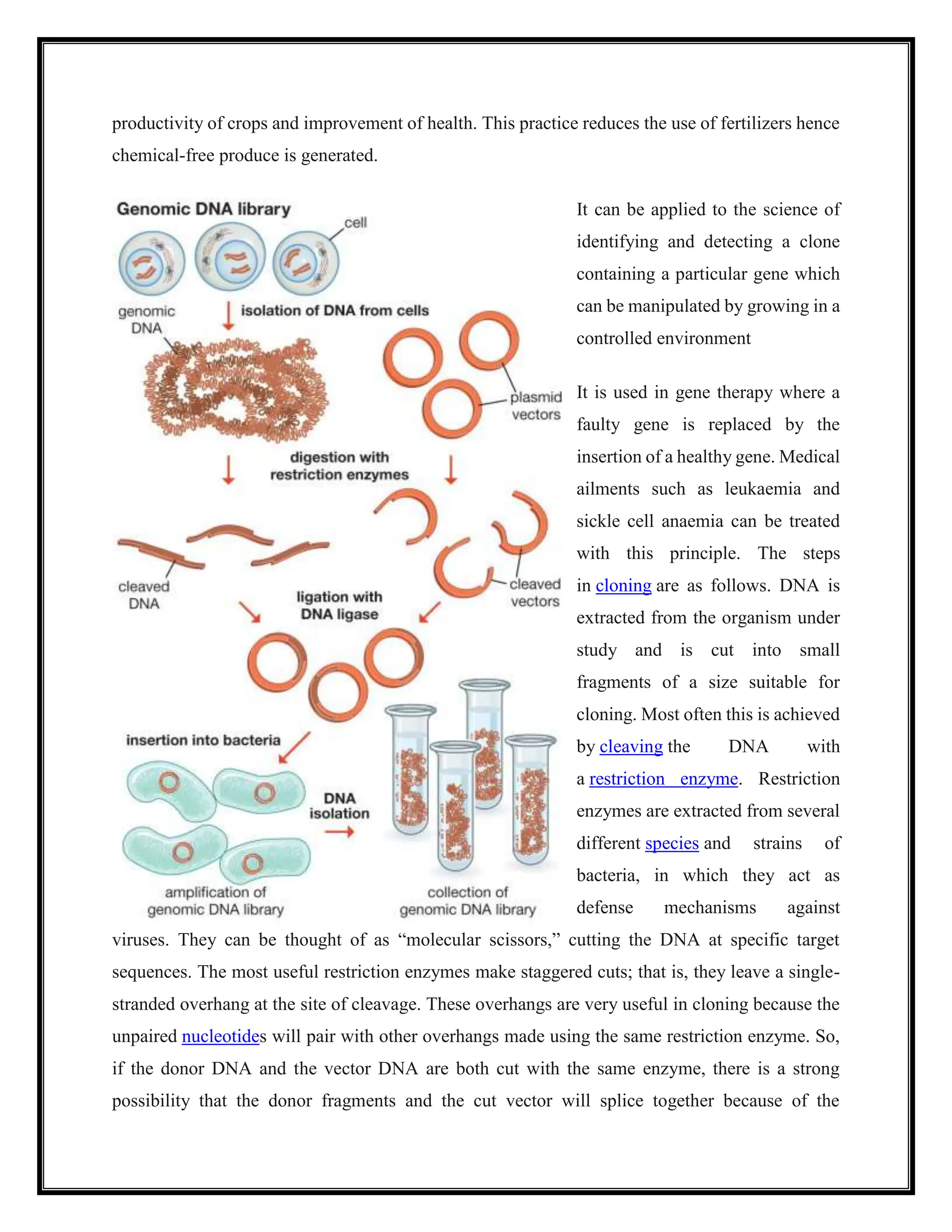 recominant DNA technology and its application | DOCX