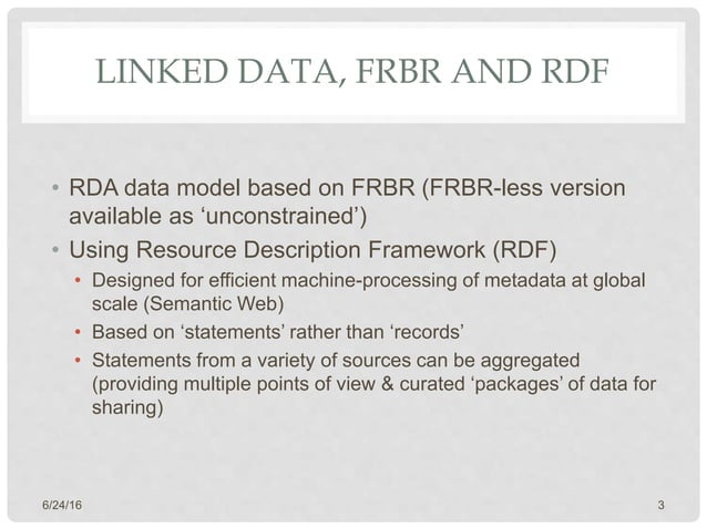 RDA: Alive and Well and Still Speaking MARC | PPT