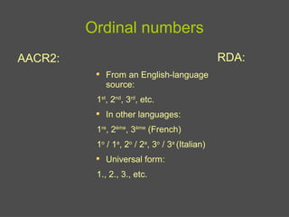 RDA as an international standard | PPT