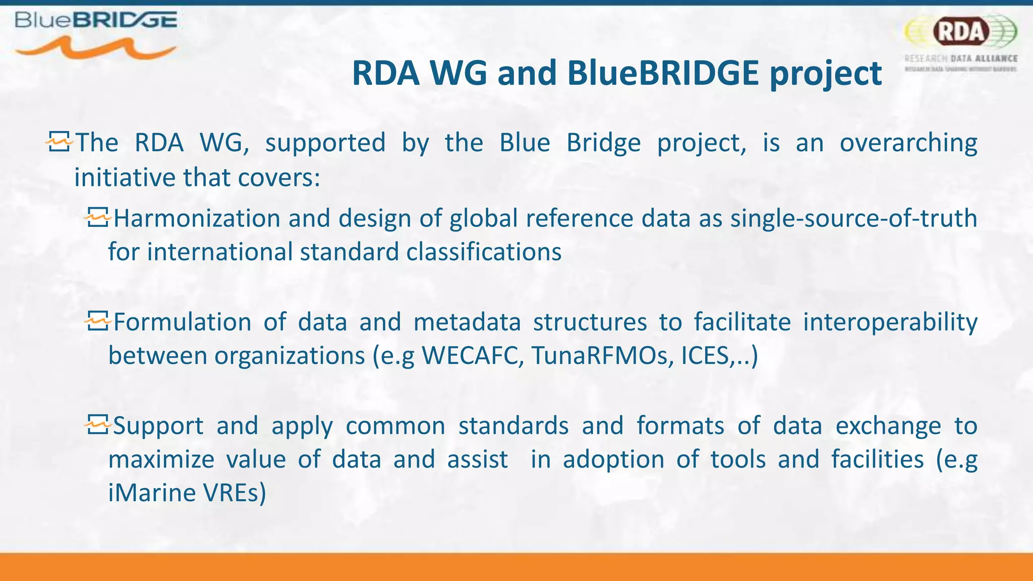 Data interoperability for fisheries statistics | PPTX