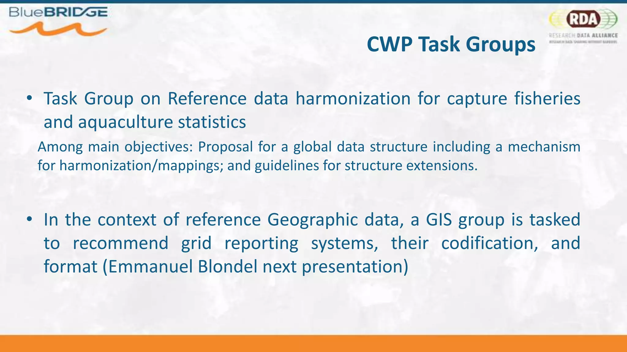 Data interoperability for fisheries statistics | PPTX