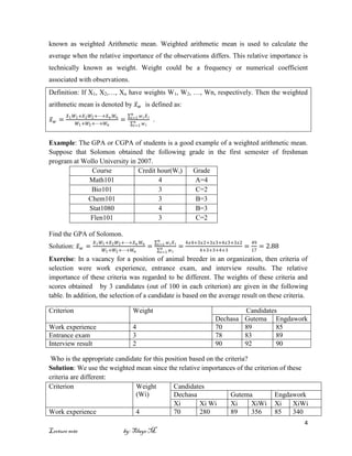 Basic statistics | PDF | Physics | Science