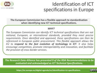 RDA ICT Technical Specifications | PPTX
