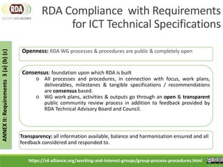 RDA ICT Technical Specifications | PPTX