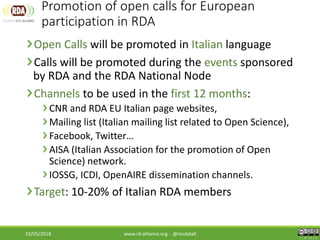 RDA Europe Nodes | PDF