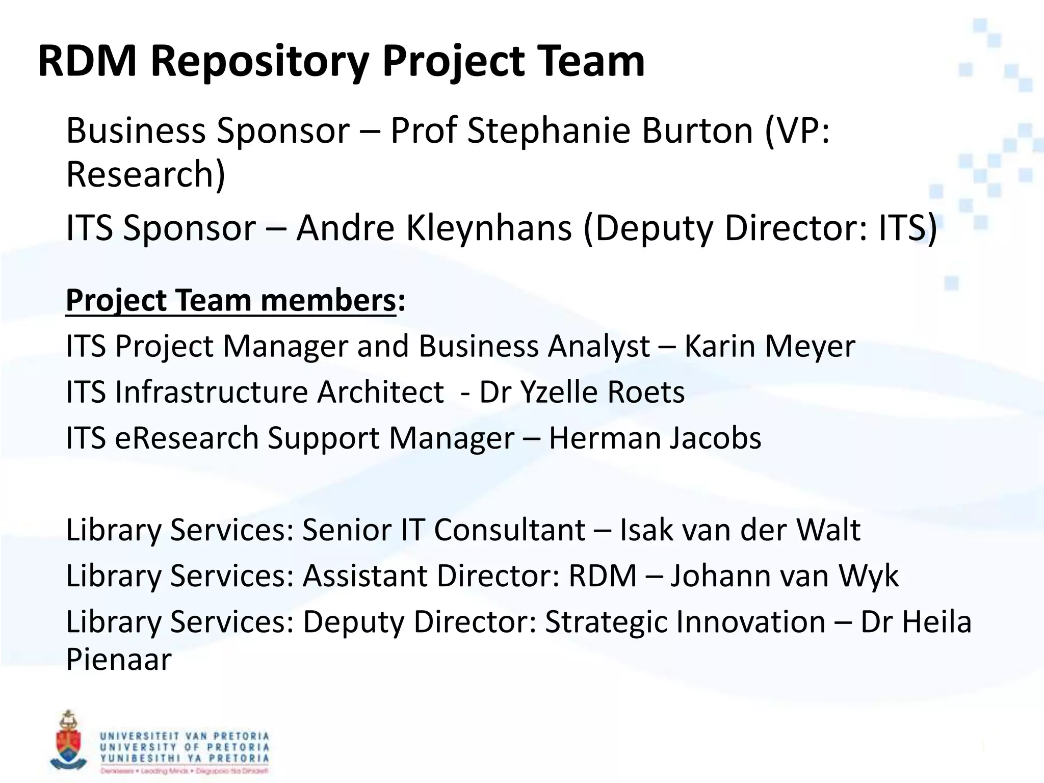 Criteria and evaluation of research data repository platforms @ the ...