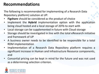 Criteria and evaluation of research data repository platforms @ the ...