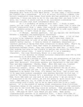 New Concepts: Fictitious and Non-human Personages Transcript (February ...