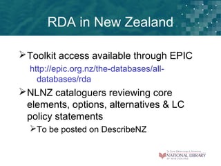 RDA for music cataloguers | PPT | Databases | Computer Software and Applications