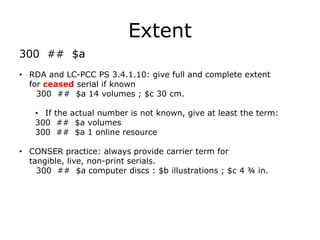 Rda for serials | PPTX