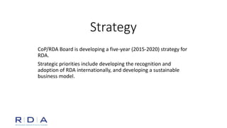Engaging with RDA: governance and strategy | PPTX