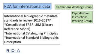 Engaging with RDA: governance and strategy | PPT