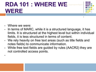 RDA - an updated overview | PPT
