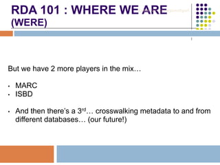 RDA - an updated overview | PPT