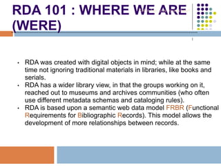 RDA - an updated overview | PPT