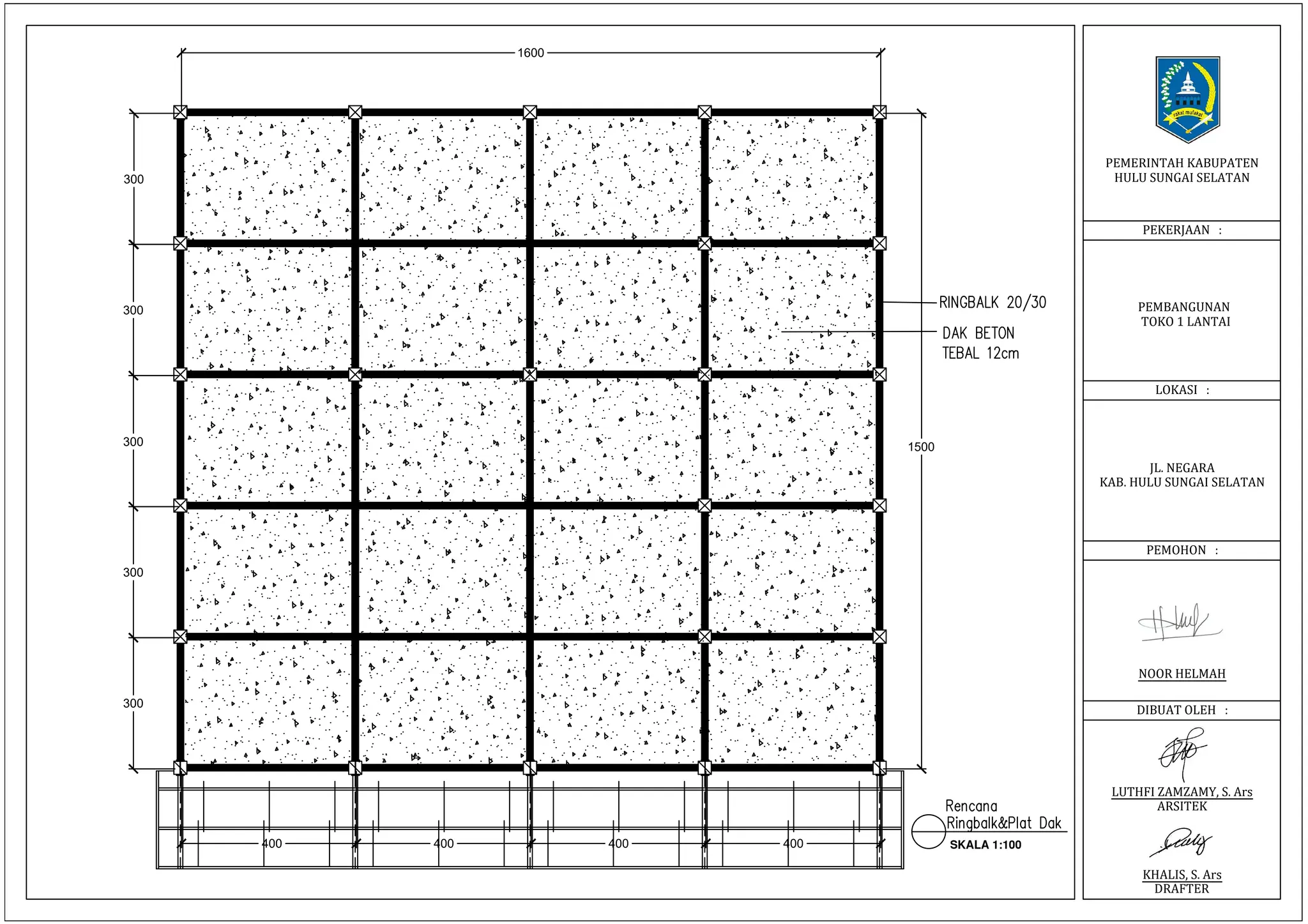 Contoh Gambar Rencana Atap Daak Beton.pdf