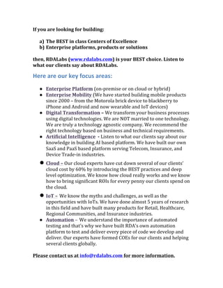 Rda labs relaunch rb | PDF