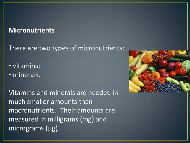 Rda macro and micronutrients | PPTX