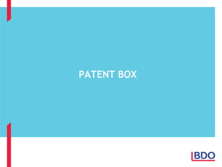 R & D Credits and the Patent Box | PPT