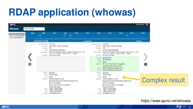 btNOG 6: Next Generation Internet Registry Services - RDAP