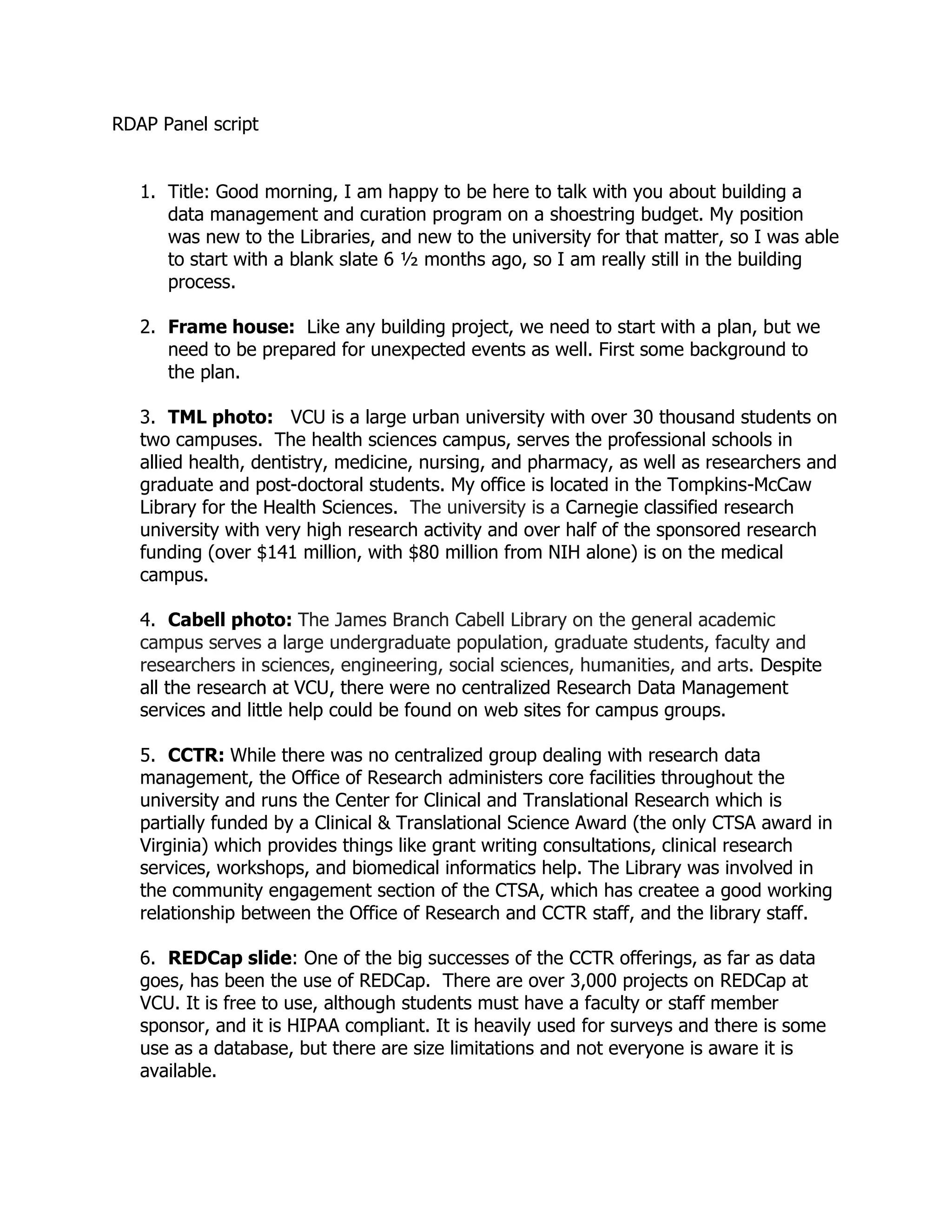 Rdap panel script | DOCX