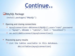 R data interfaces | PPTX