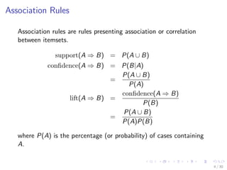Association Rule Mining with R | PDF