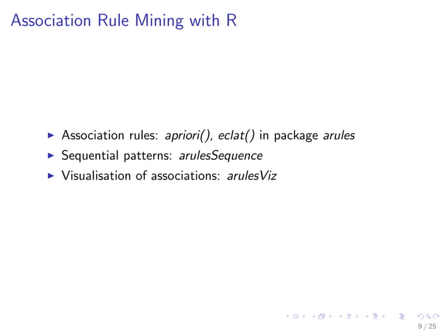 Introduction to Data Mining with R and Data Import/Export in R | PPT ...