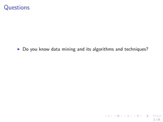 Introduction to Data Mining with R and Data Import/Export in R | PDF