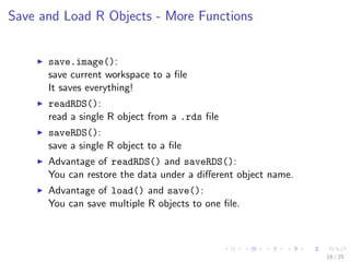 Introduction to Data Mining with R and Data Import/Export in R | PDF