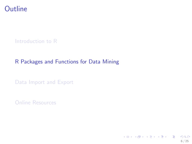Introduction to Data Mining with R and Data Import/Export in R | PDF