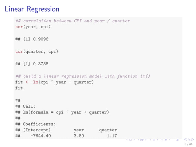 Regression and Classification with R | PPT