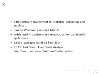R data mining-Time Series Analysis with R | PDF